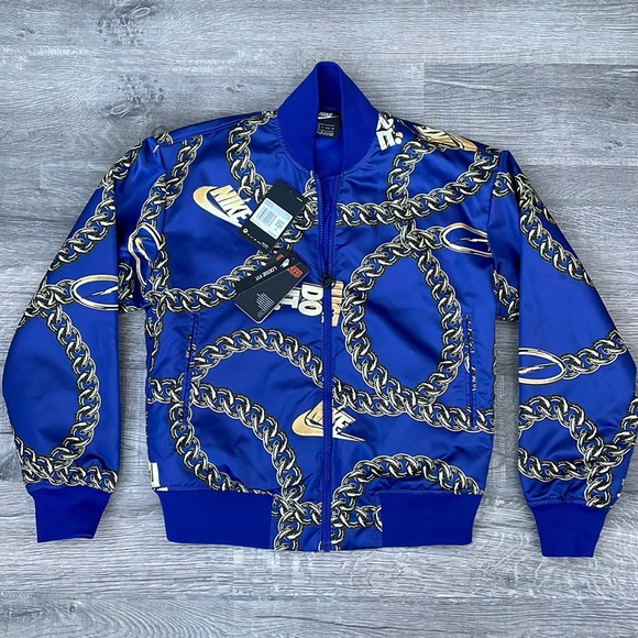 Nike | Jackets & Coats | Nike Chain Bomber Jacket | Poshmark